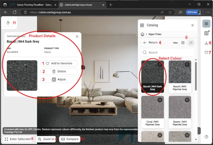 APC Flooring Colour Studio Visualiser | All Purpose Coatings
